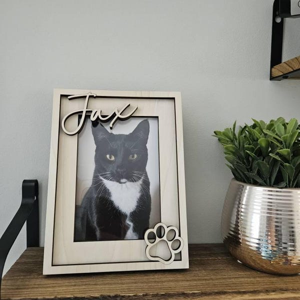 Personalized Cat Frame | Custom Cat Name Picture Frame | Gifts for Cat ...