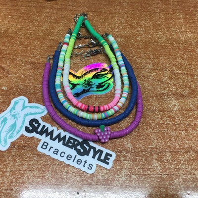 Fruit Slice Beaded Anklets, Ankle Bracelet, Heishi Anklet, Summerstyle ...