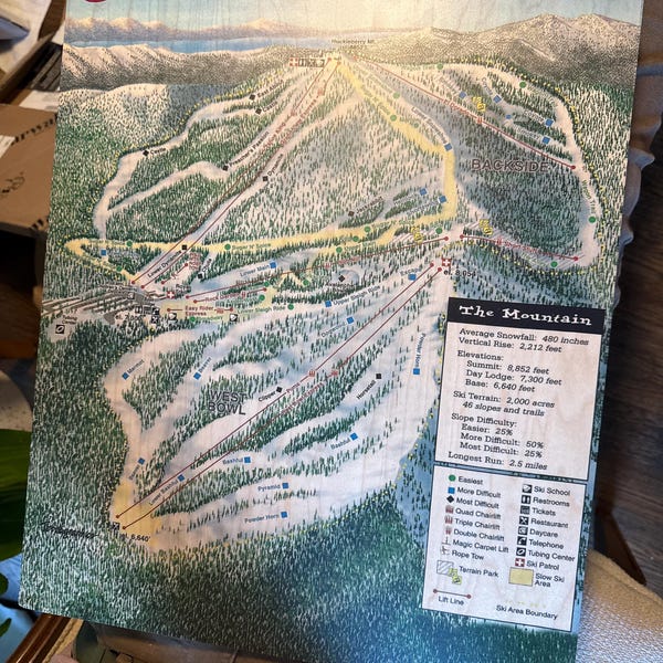 Keystone Resort Licensed Trail Map - Small Canvas 16" X 20" - Etsy