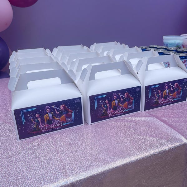 Editable Kpop Demon Hunters Gable Box Decor Label, Party Printable ...