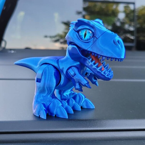 Boon Tiny T-rex Dinosaur 3d Printed Articulated Custom Realistic Glass ...