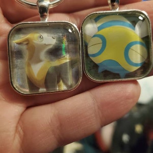 Pikachu Pokemon Necklace OR Keychain Upcycled Pokemon Card - Etsy