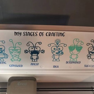 7 Stages of Crafting SVG, Cricut Cutie Stages of Crafting, SVG Files ...