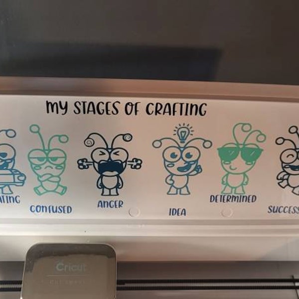 7 Stages of Crafting SVG, Cricut Cutie Stages of Crafting, SVG Files ...