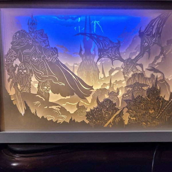 Fallout Light Box | Gaming Room Decor | Gaming Night Light - Etsy