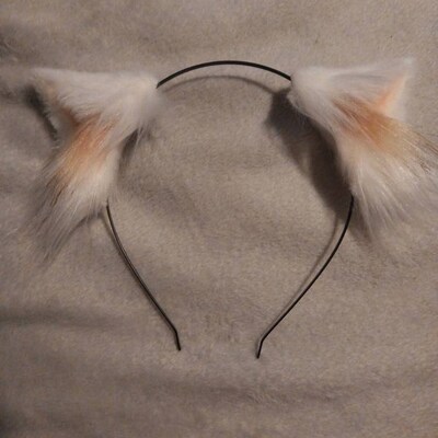 Cat Ears: Faux Fur Cat Ears Headband/ Handmade Kitten Ears / Fluffy Cat ...