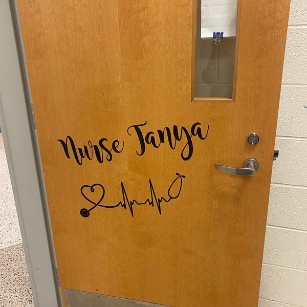 Vertical Laundry Decal Sticker for Door or Wall, Laundry Door Sign ...