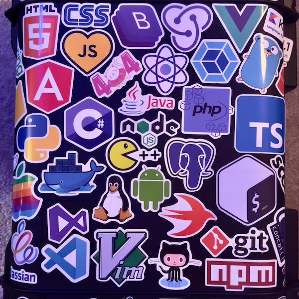 HTML CSS JS Sticker Logo Laptop, Tablet, Phone, Coder, Pack, Vinyl ...