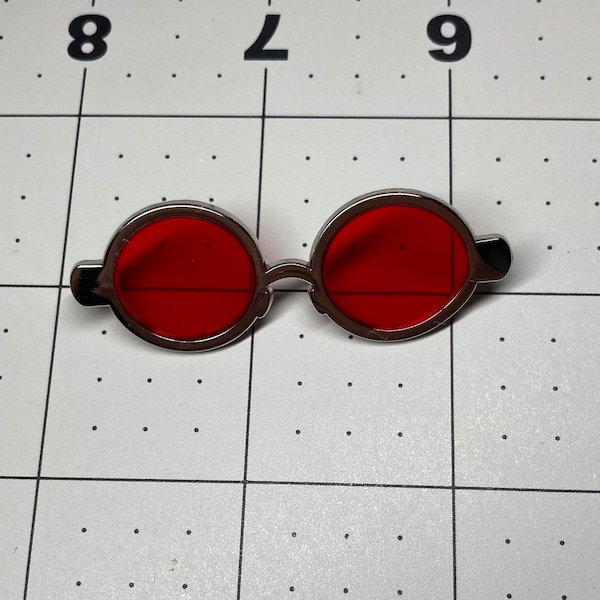 Daredevil Matt's Red Glasses - Stained Glass Enamel 2" Pin - DD ...