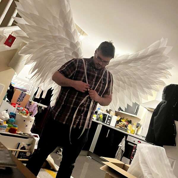 Wings for Photo Booth Angel Wings for Backdrop, White Wings, Selfie ...