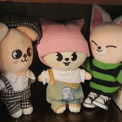 Skzoo Hoodie Set, Stray Kids Plushies, Skzoo Outfits, Skzoo Clothes ...