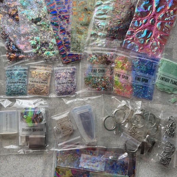 3D Aurora Fusion Tubes Round , Instant Inlay, Faux Dichroic, Aurora ...