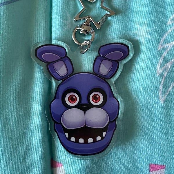 FNAF Keychains Freddy, Bonnie, Chica, Foxy 2.5" Double-sided Acrylic ...