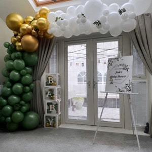 One Box 1st Birthday Decoration White Clear One Balloon Boxes - Etsy