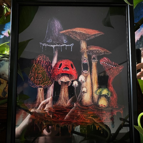 The Miserable Mushrooms, Spooky Mushrooms, Creepy Cottagecore, Macabre ...