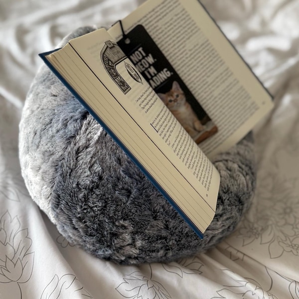 Large Book Pouf, Kindle Pillow, iPad Tablet Stand, Gift for Book Lover ...