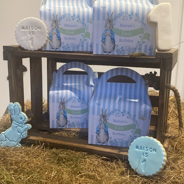 Peter Rabbit Personalised Children’s Party Box Gift Bag Favour - Etsy