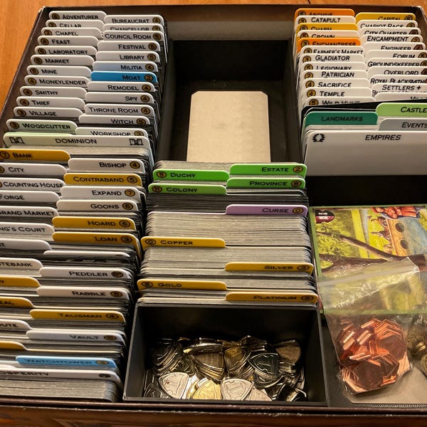 Dominion Card Game Organizer and File Tabs - Fit Many Expansions in 1 ...