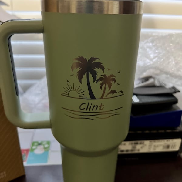 Personalized Football Stanley 40oz Cup - Custom Sports Stanley Cup With ...