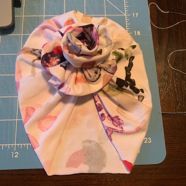 Turban Pdf Pattern Rose Turban for Baby and Kids Kids Pdf Sewing ...