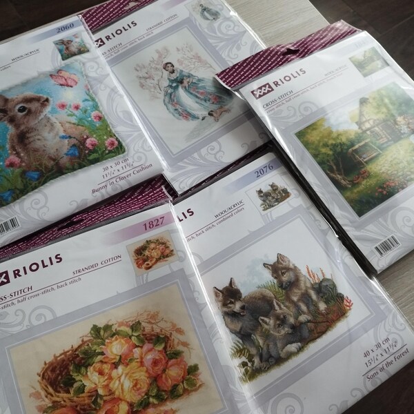 RIOLIS Counted Cross Stitch Kit 2250 Birds on the Branch, Embroidery ...