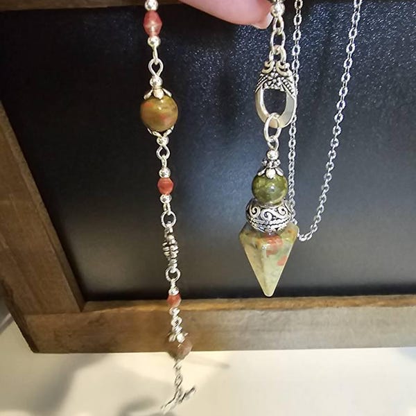 Medusa Goddess Necklace Wearable Witches Ladder Pagan Prayer Beads ...