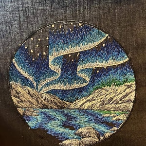 North Light Machine Embroidery Design Northern Lights Embroidery Files ...