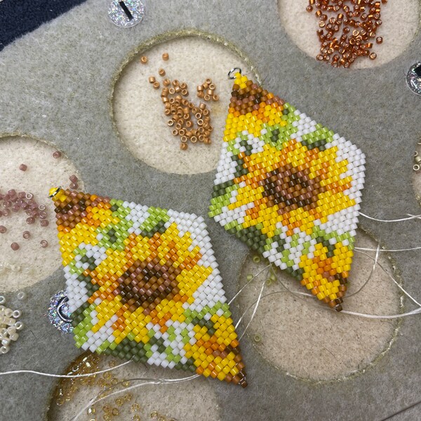 Native Inspired Bead Loom Pattern Bear Paw Loom Bracelet Pattern - Etsy