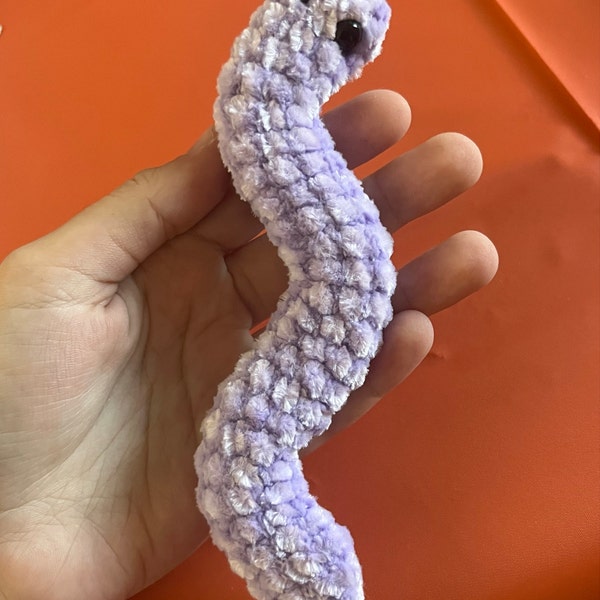 Posable Worm Plushie! _______________ Mini Crochet Worm Doll - Etsy