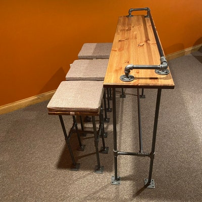 Industrial Pipe Bar Stools, Bar Stools, Counter-height Stools, Pub ...