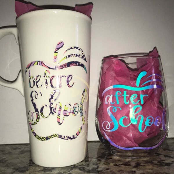 Before After School SVG File, Teacher SVG, Apple SVG File, Cricut ...