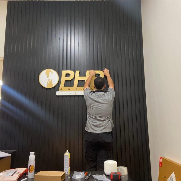 Floating Metal Letters, Business Logo Sign, Beauty Spa Sign, Cafe Sign ...