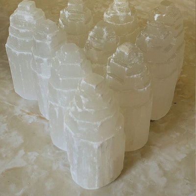 Bulk Selenite Towers Wholesale Selenite Towers Pack of 10 Selenite ...