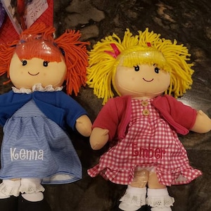 Personalized Cuddle Time Rag Dolls Ages 3 Soft Doll for Kids Plush Toy ...