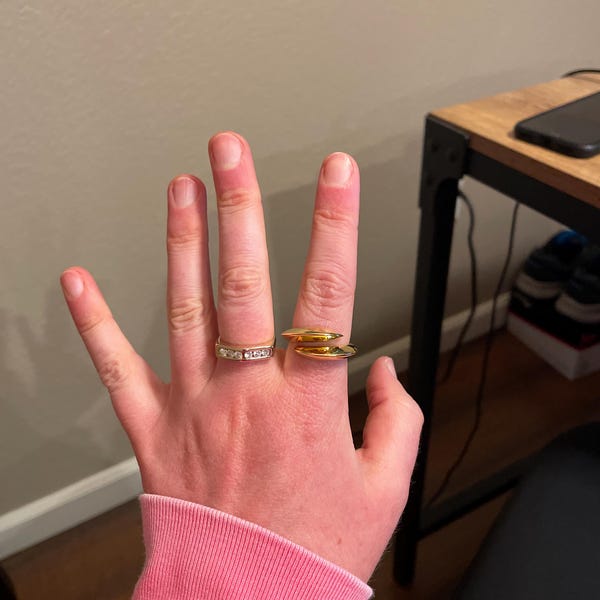 Vintage Gold in Quartz Half Bezel Set Flower Detail 14k Yellow Gold ...