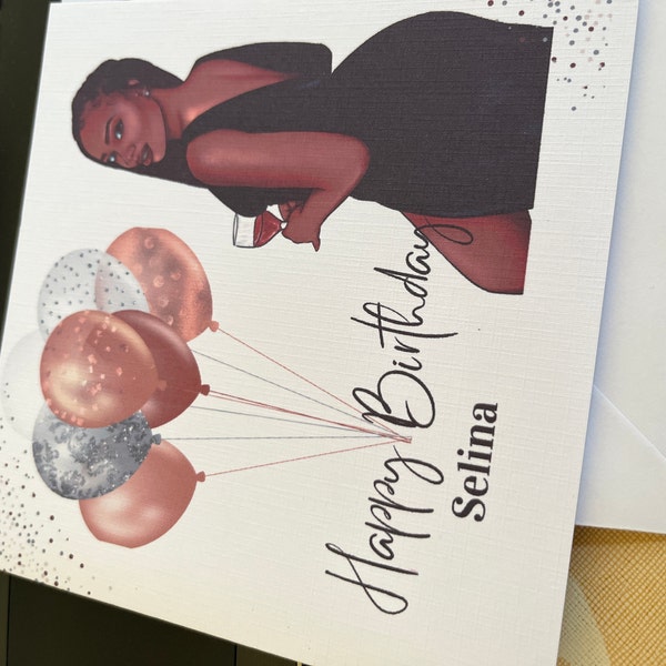 Happy Birthday Sister Birthday Card, Ethic Greeting Cards, Black ...