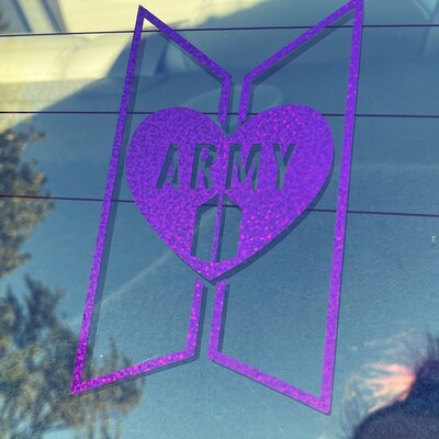 BTS Logo Decal BTS X ARMY Heart Decal Bts Laptop Decal Army Gift Kpop ...