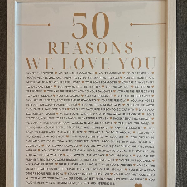 70 Reasons Why We Love You, 70th Birthday Gift for Grandma, 80 Things ... 70 Reasons Why We Love You, 70th Birthday Gift for Grandma, 80 Things ...