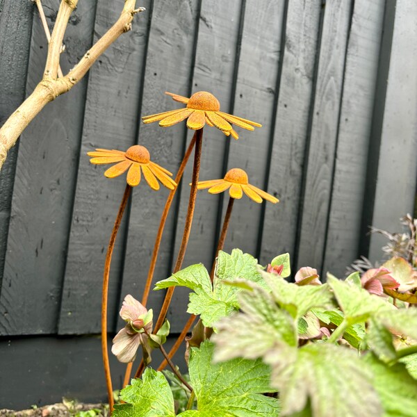 Metal Owl Fence Topper Garden Art Outdoor Ornaments Rusted Sculpture - Etsy