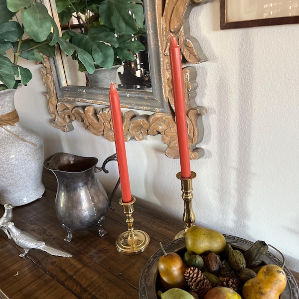 Fall Taper Candles: Tall Dripless Unscented Smokeless Candles - Etsy