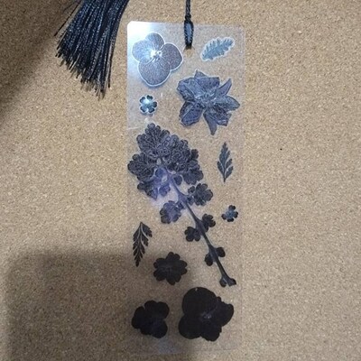 Laminated Bloody Acrylic Paint Bookmark Customizable Red and Black ...