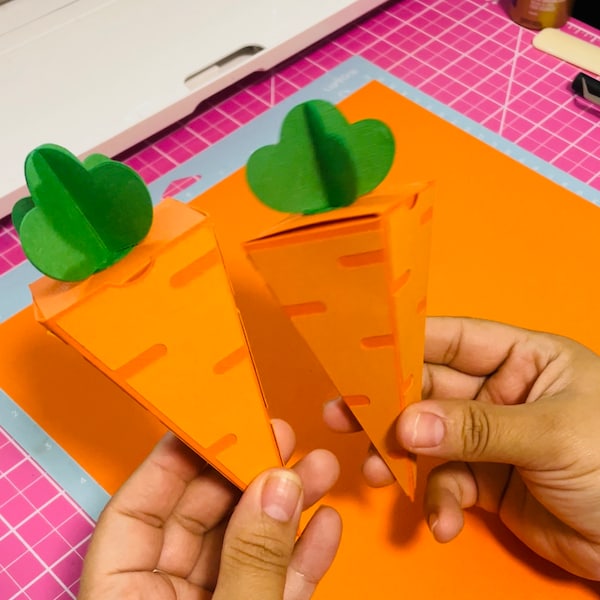 Easter Carrot Gift Box SVG File for Cricut Carrot Box Cricut Favor Box ...