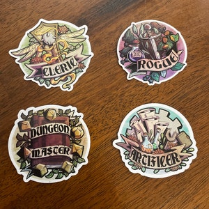 Class Sticker Full Set Individual Class Stickers - Etsy