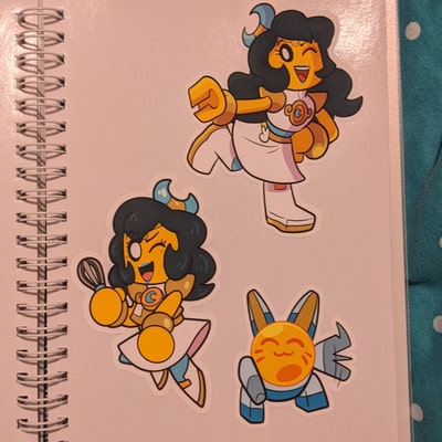 Ne Zha and Chang'e Matted Stickers - Etsy