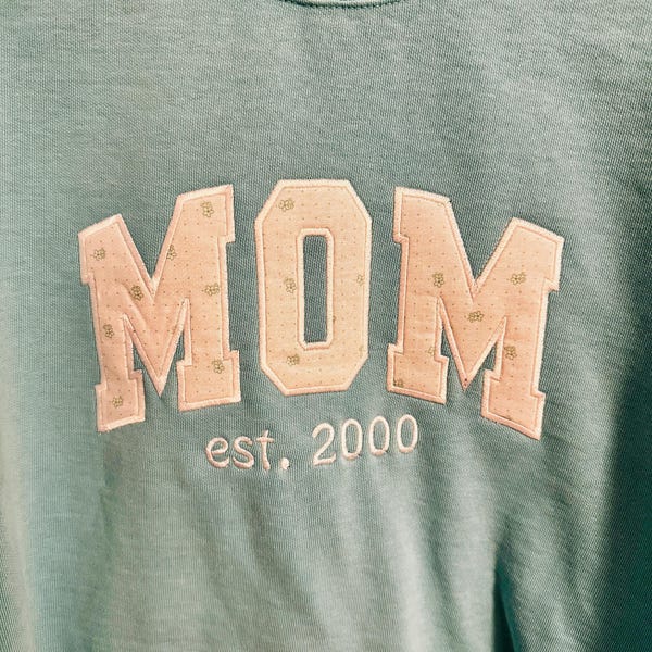 Pregnant Mom Embroidery Design, Gift for Mother, Mommy to Be Embroidery ...