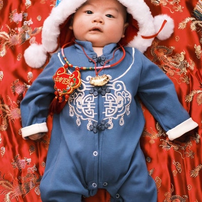 Dragon Chinese Baby Tang Suit 12m W/ Tiger Shoes and Accessories, for ...