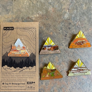 National Park Enamel Pin Sets National Park Lapel Pin Collection ...