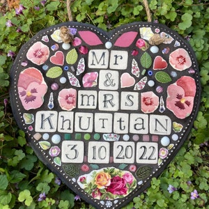 100 X Handmade Natural Slate Heart Mini Chalkboard Tags Wedding Favours ...