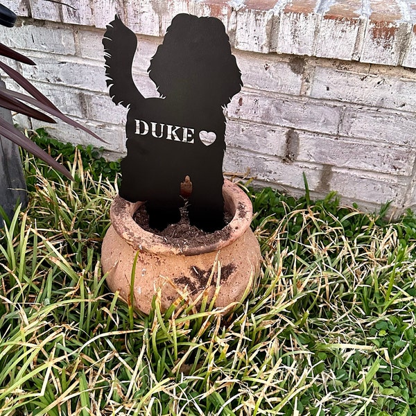 Personalized Labradoodle Garden Statue Stake, Custom Labradoodle ...