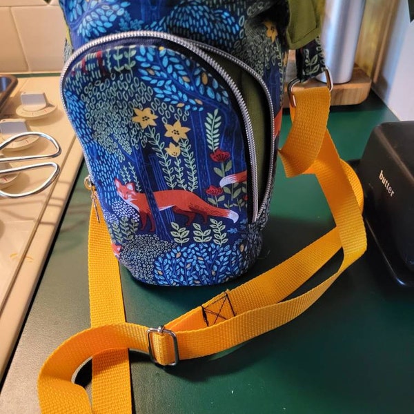 Water Bottle Sling Bag With Wallet Pocket--fox and Flora - Etsy